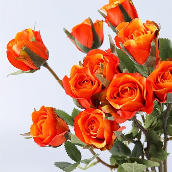 Burnt Orange Rose - Etsy