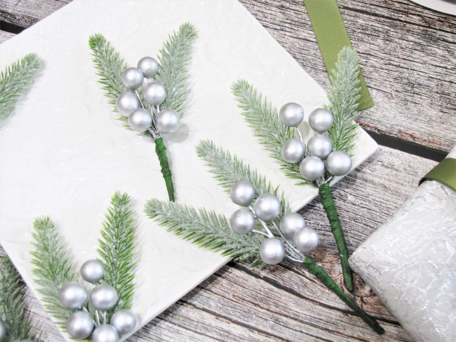 Pack of 8 Silver Berry Sticks Silver Wedding Decor Gift - Etsy