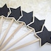 Star Chalkboard Signs Chalkboard Numbers Cake Toppers - Etsy