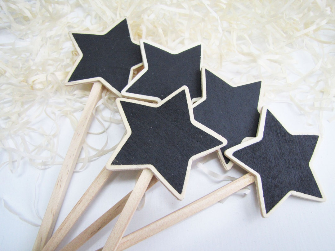 Star Chalkboard Signs, Chalkboard Numbers, Cake Toppers, Wedding Decor ...