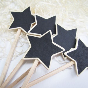 Star Chalkboard Signs, Chalkboard Numbers, Cake Toppers, Wedding Decor ...
