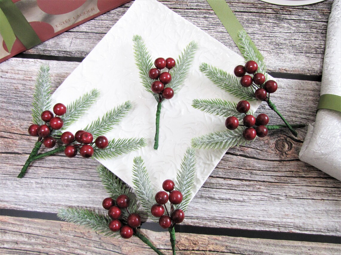 Pack of 8 Silver Berry Sticks Silver Wedding Decor Gift - Etsy