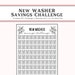 New Washer Savings Challenge Printable | US Letter Size Savings ...