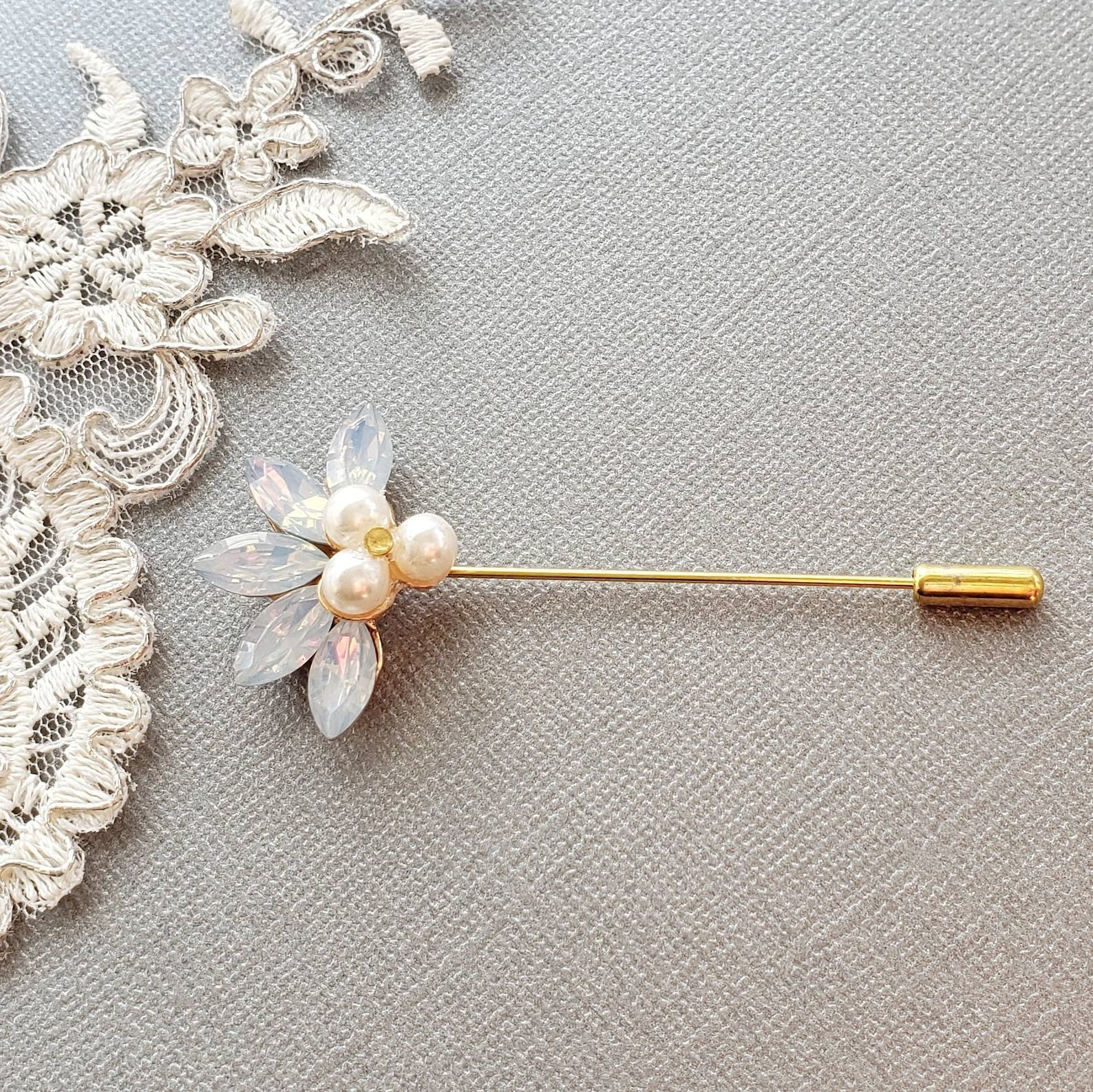 Hijab Pin Scarf Pin Statement Pin Rhinestone Hijab Pin - Etsy