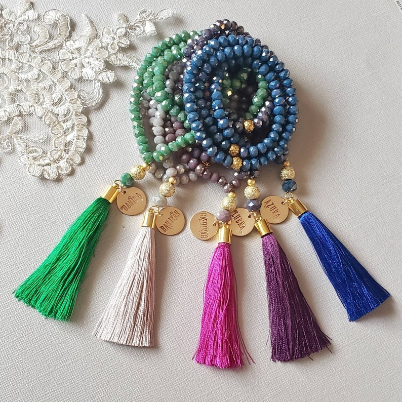 Tasbih Personalized Tasbeeh Tasbih Favor Islamic Prayer | Etsy