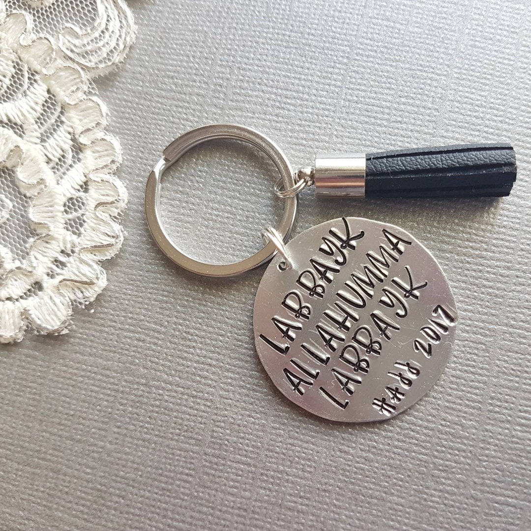 Personalized Hajj Gift, Islamic Gift, Personalized Umrah Keychain ...