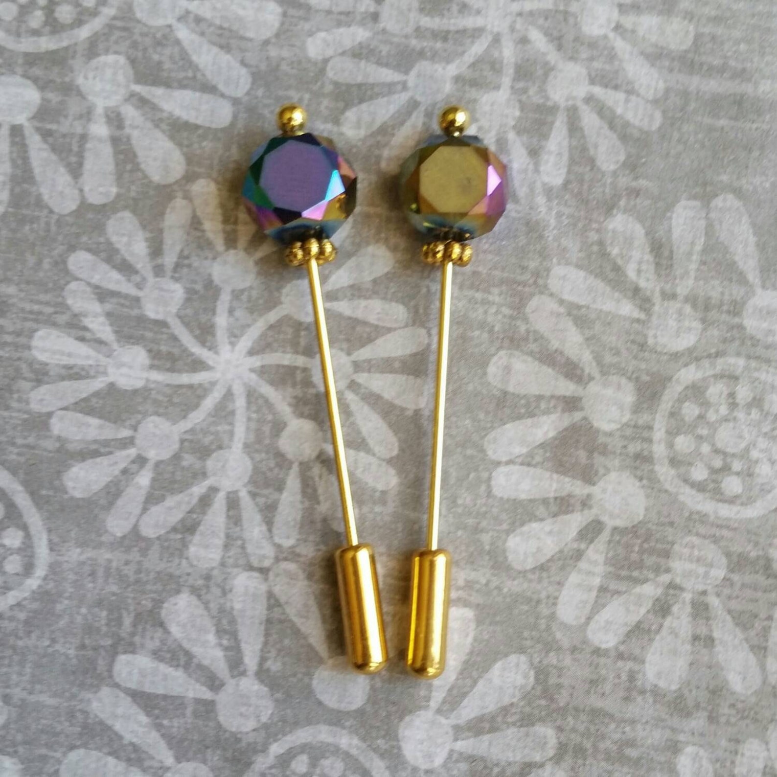 Black Hijab Pin, Scarf Pin, Hijab Accessory, Bridal Hijab, Hat Pin ...