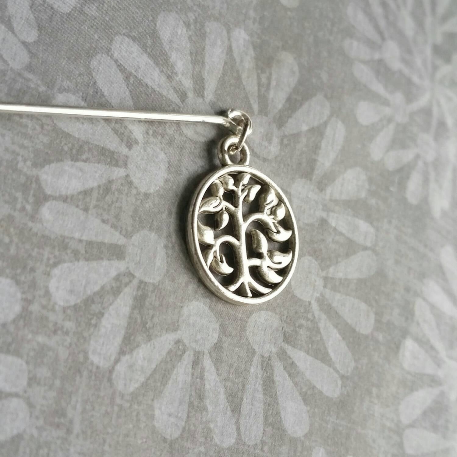 Hijab Pins, Silver, Tree, Hijab Accessories, Bridal Hijab, Wedding ...