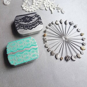 Hijab Pin Travelling Tin, Hijab Pin Box, Hijab Gift Set, Eid Gift ...