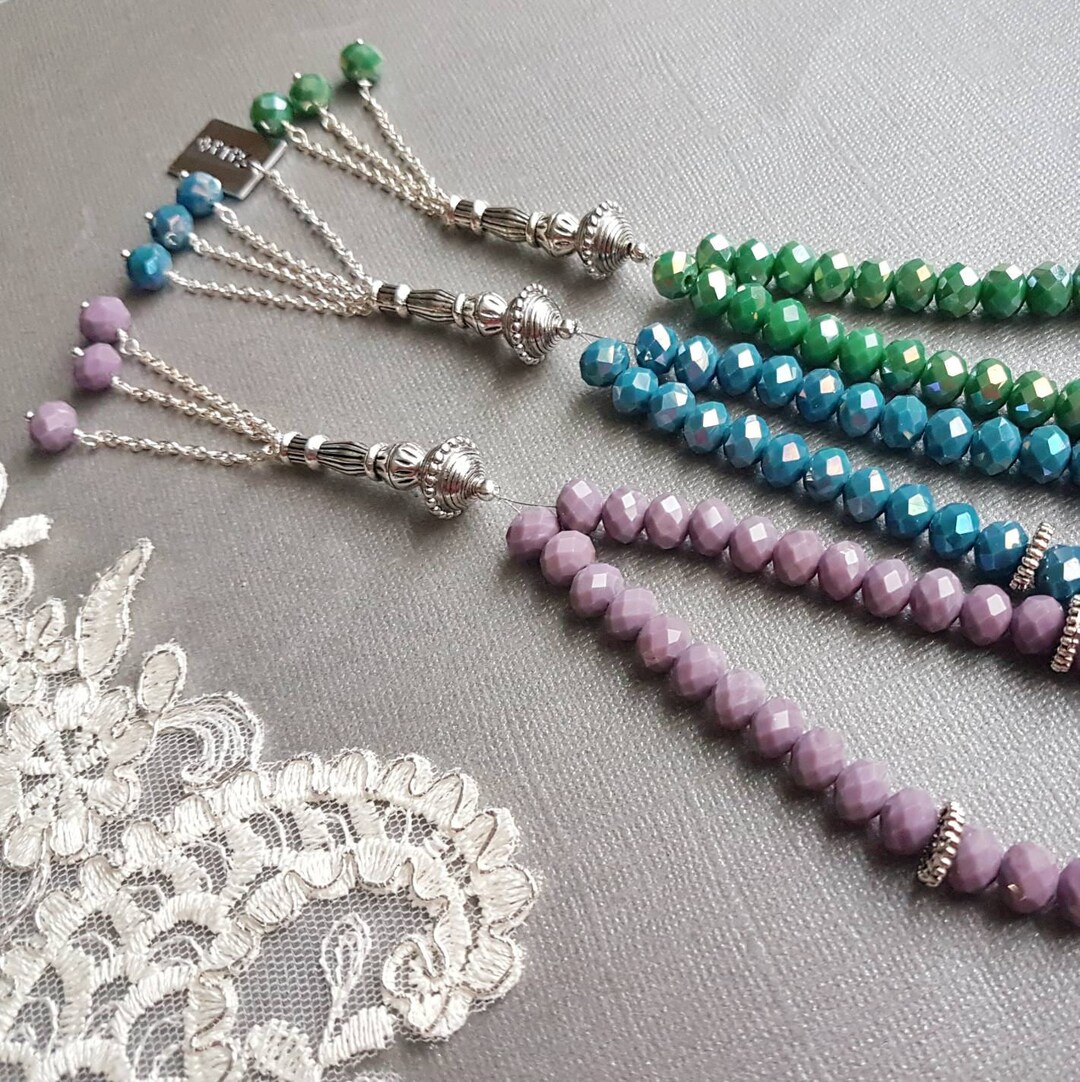 Tasbih Personalized, 33 Beads Tasbeeh, Tasbih Favor, Islamic Prayer ...