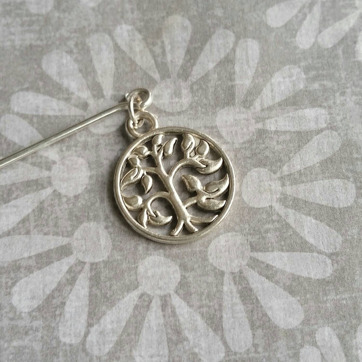 Hijab Pins, Silver, Tree, Hijab Accessories, Bridal Hijab, Wedding ...