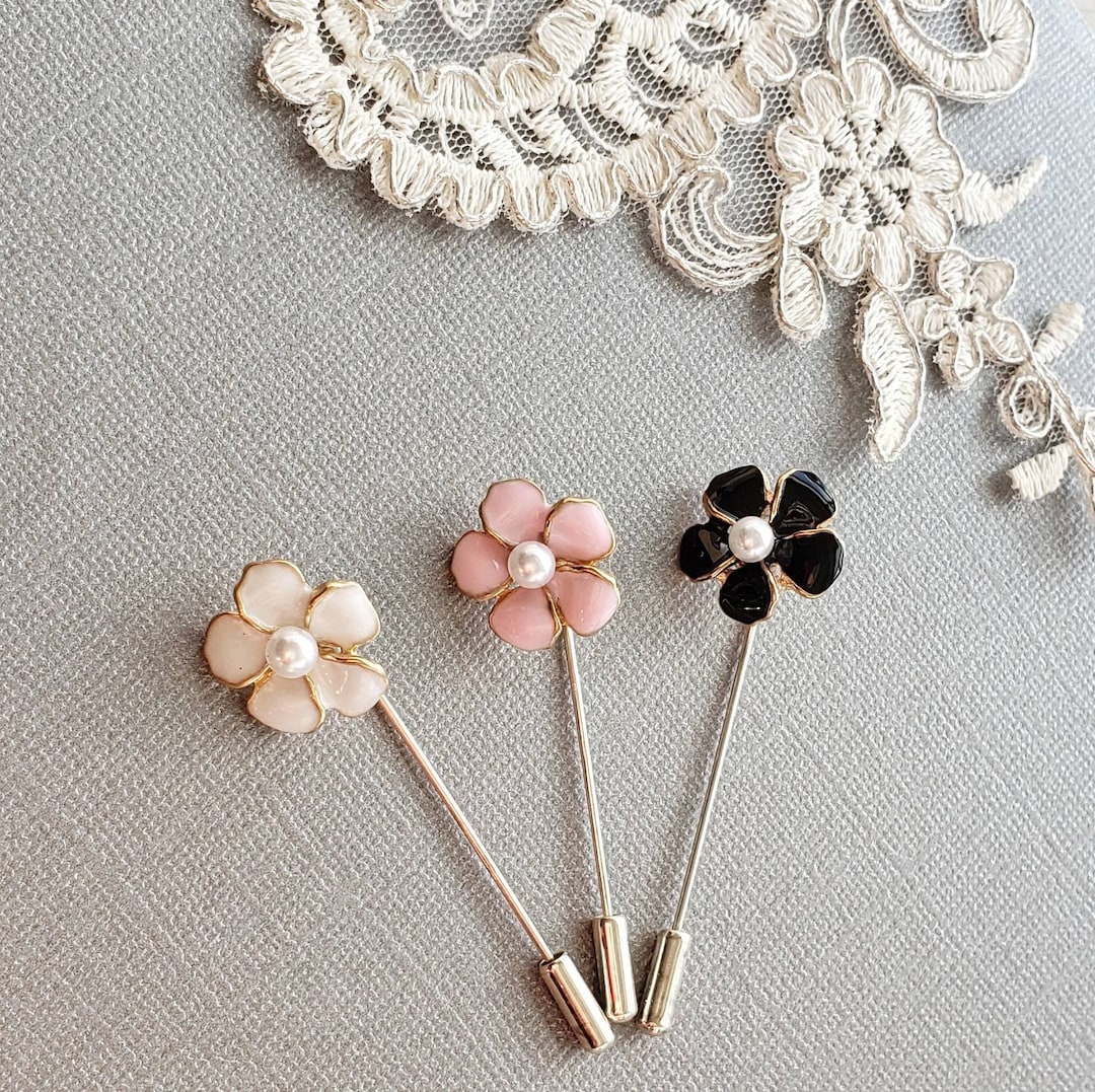 Pearl Hijab Pin, Hat Pin, Lapel Pin, Bridal Hijab, Muslim Bridesmaid ...