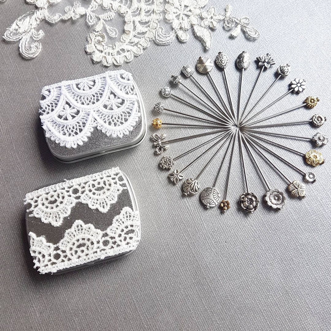 Hijab Pin Travelling Tin, Hijab Pin Box, Hijab Gift Set, Muslim Wedding ...