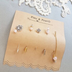 Hijab Pin Set, Hat Pin, Islamic Jewelry, Muslim Bridesmaid, Hat Pin Set ...