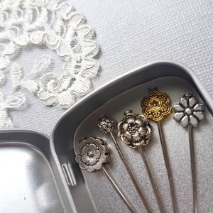 Hijab Pin Travelling Tin, Hijab Pin Box, Hijab Gift Set, Muslim Wedding ...