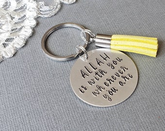 Personalized Gift, Islamic Gift, Personalized Keychain, Custom Key Ring ...