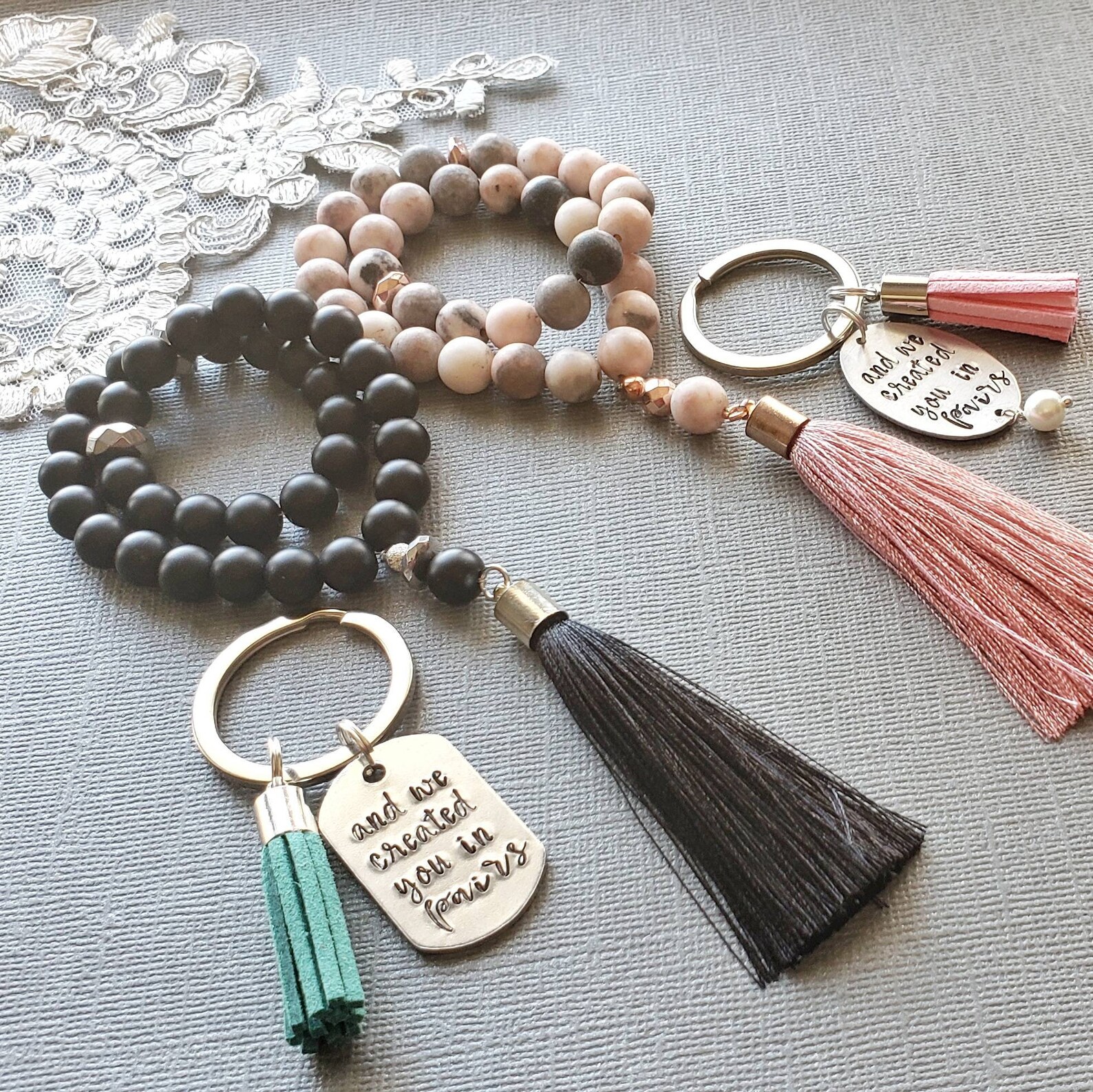 33 Bead Tasbih, His & Her Tasbih, Couple's Tasbeeh, Islamic Key Chain ...