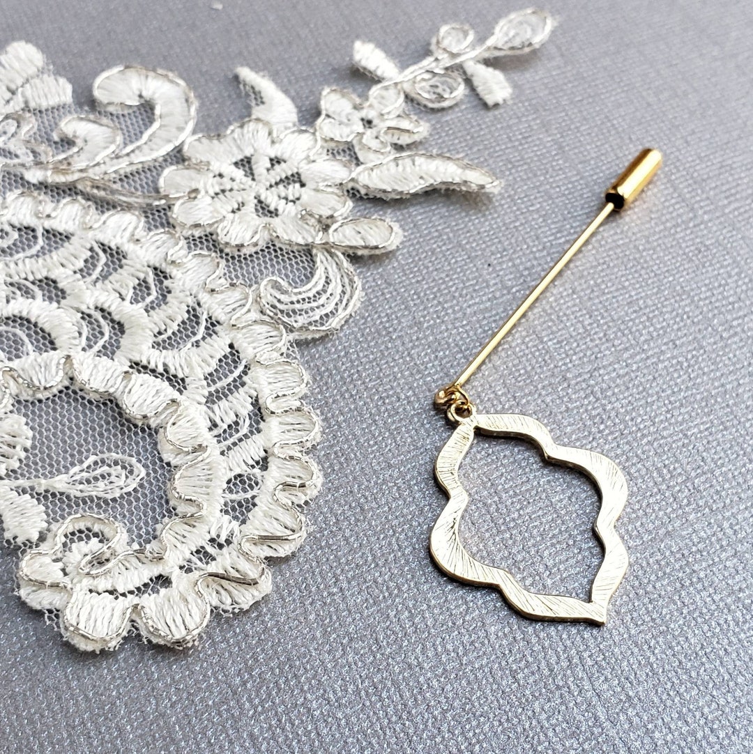 Hijab Pin, Scarf Pin, Statement Pin, Rhinestone Hijab Pin, Dangling ...