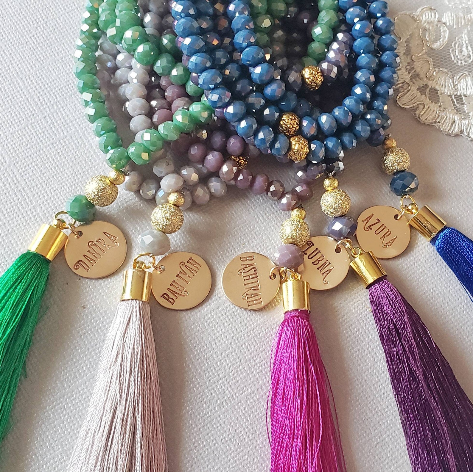 Tasbih Personalized Tasbeeh Tasbih Favor Islamic Prayer | Etsy