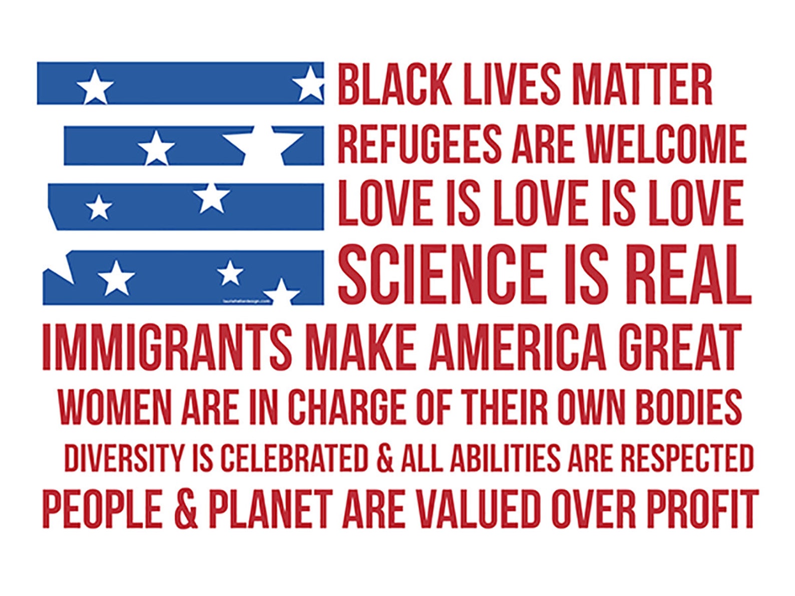 US Flag, Progressive Values, Lawn Sign - Etsy