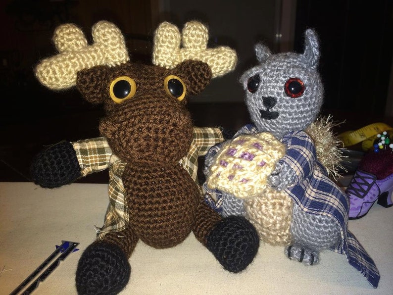 Supernatural Moose, Squirrel or Set - Etsy