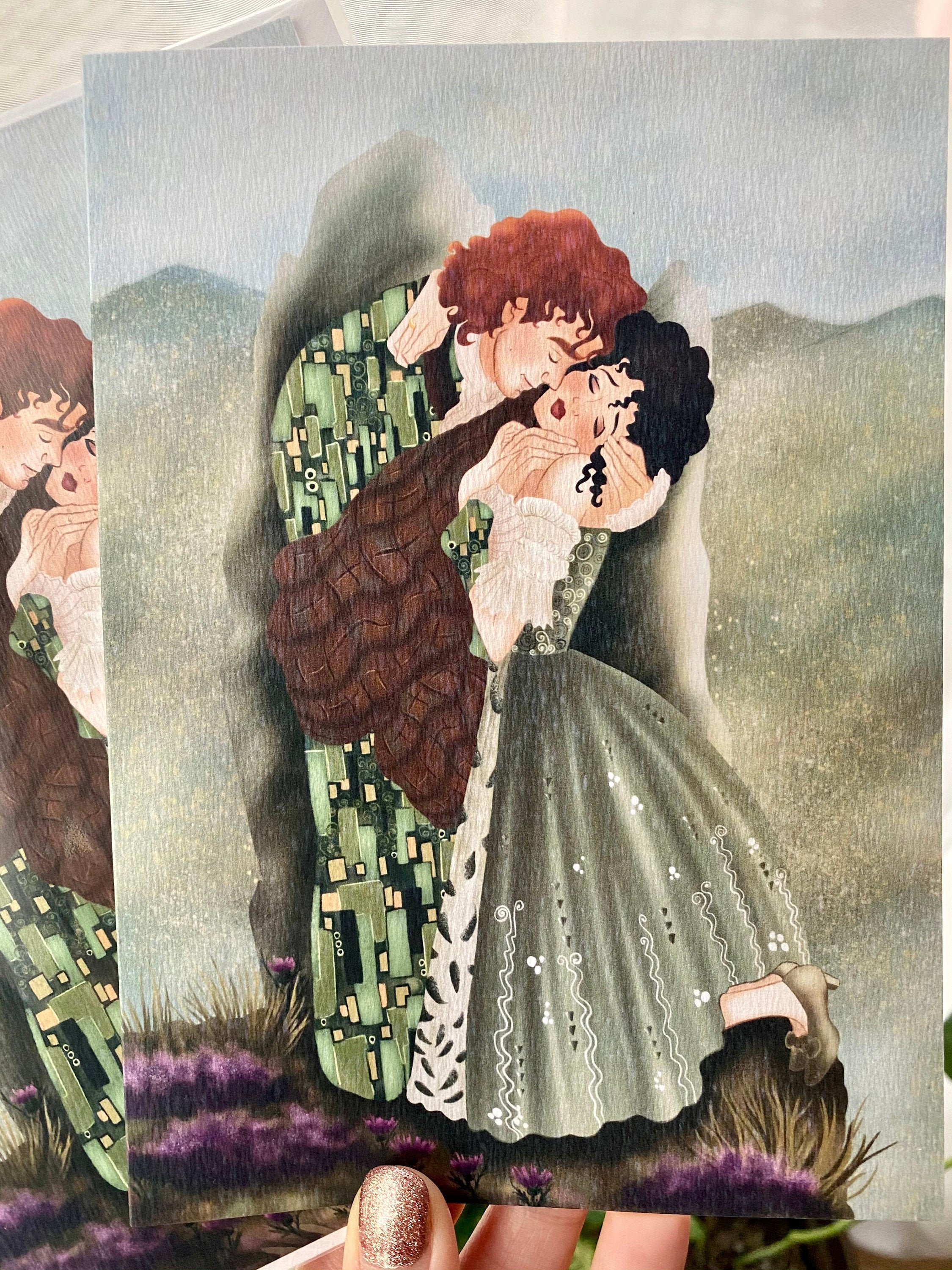 Outlander Sassenach Kiss Greeting Card 5x7 | Etsy
