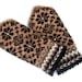 Beige Black Hand Knitted Wool Mittens, Latvian Mittens, Beige Black ...