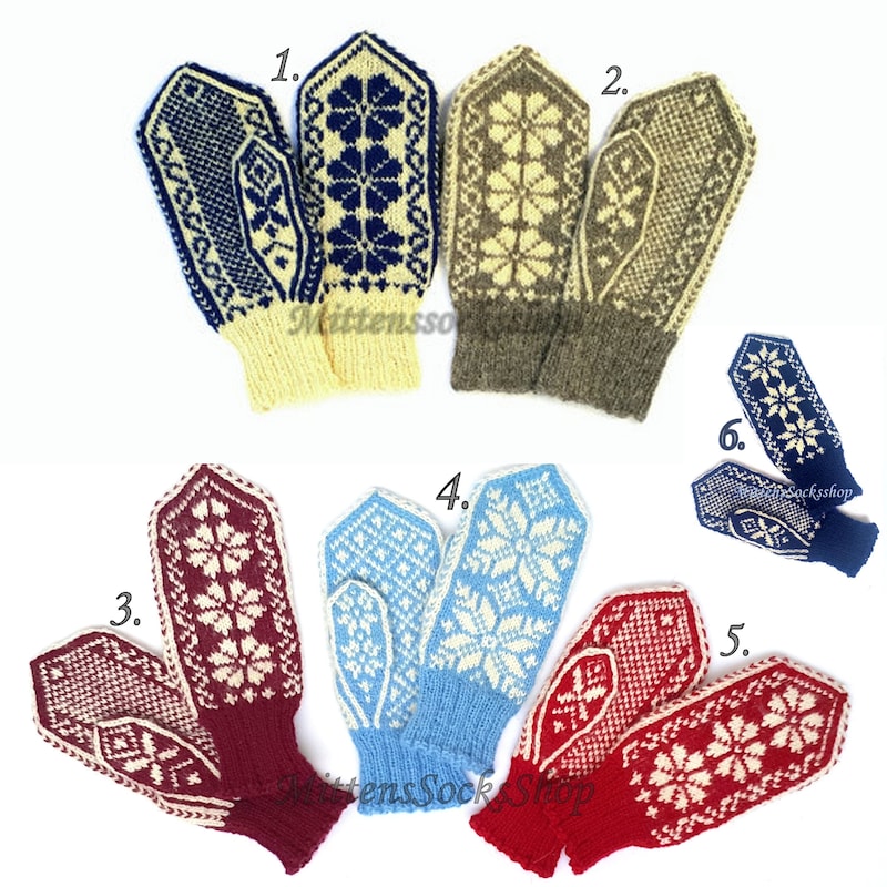 Wool Mittens - Etsy