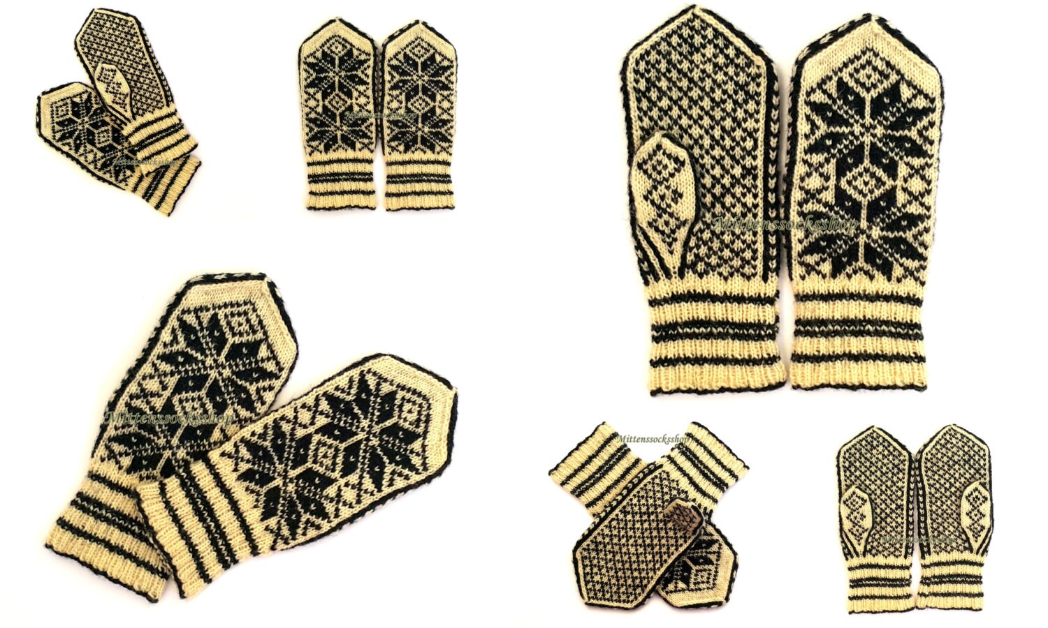 Norwegian Wool Mittens - Cozy Hand Knitted Winter Gloves - Etsy