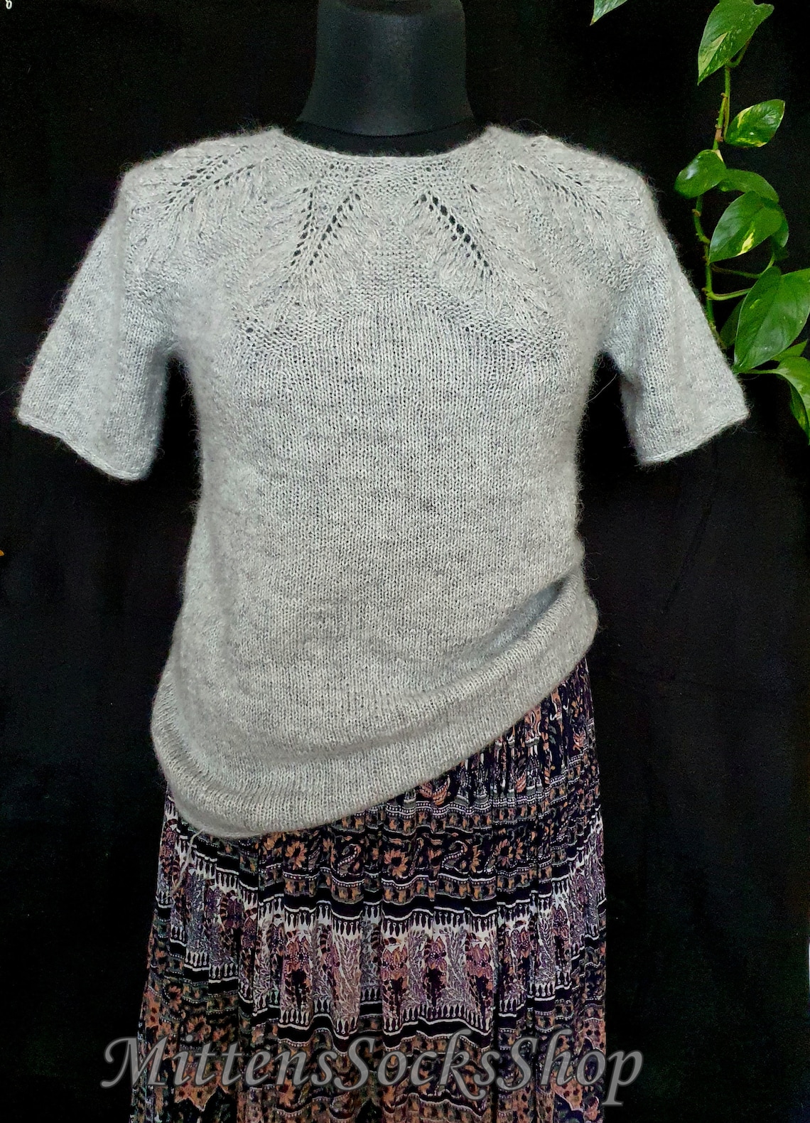 Hand Knit Gray Sweater Gray Womens Jumper Gray Mohair - Etsy