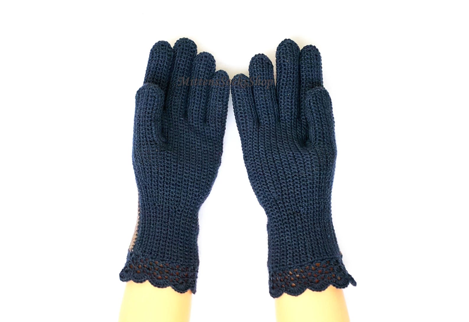 Yellow Blue Red Beige Gloves With Fingers Multicolor Womens - Etsy