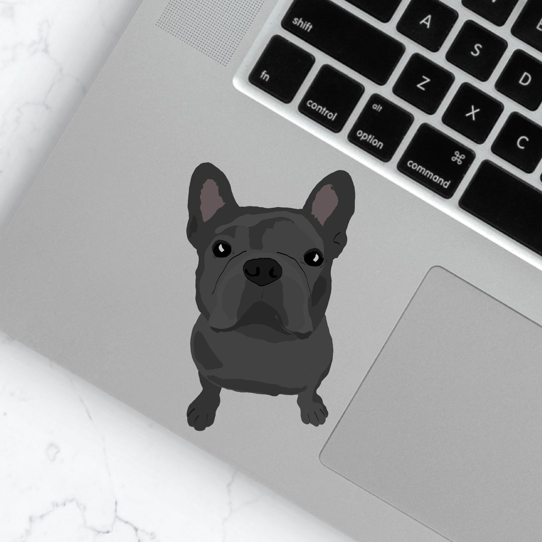 Frenchie Sticker | Black Frenchie | Laptop Vinyl Decal - Etsy