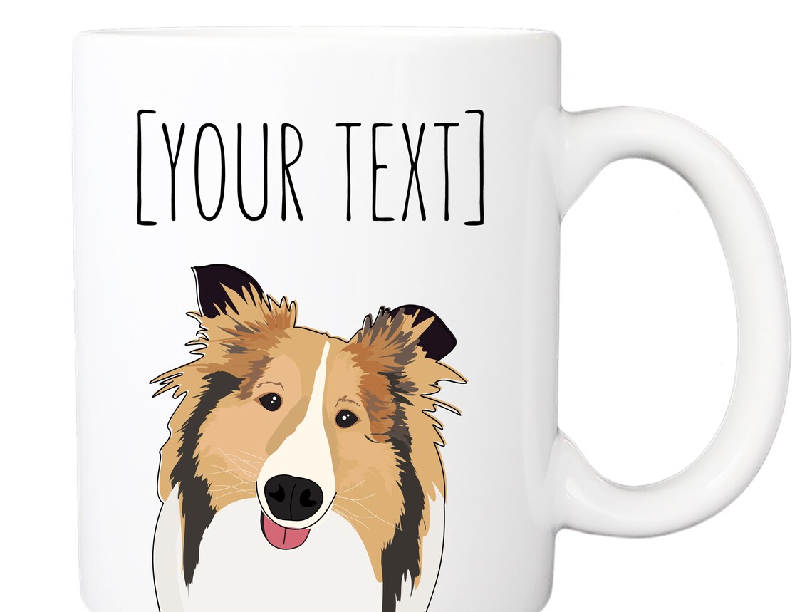 Sheltie Mug | Collie Dog Coffee Mug | Personalized Dog Gifts - Etsy