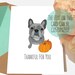 Dog Thanksgiving Cards Frenchie Card Thankful for You French Bulldog I ...