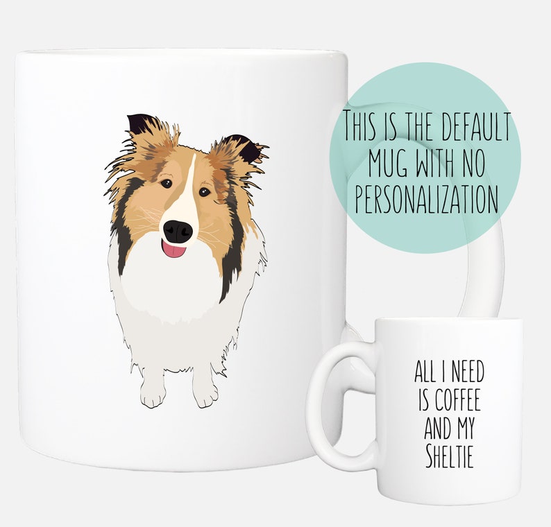 Sheltie Mug Collie Dog Coffee Mug Personalized Dog Gifts - Etsy