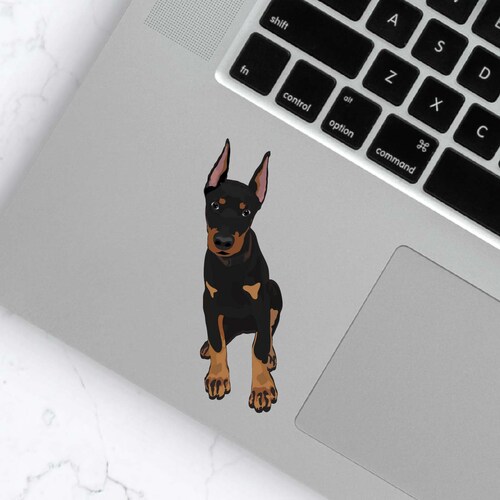 Doberman Vinyl Decal Doberman Wall Decal Dog Bumper - Etsy