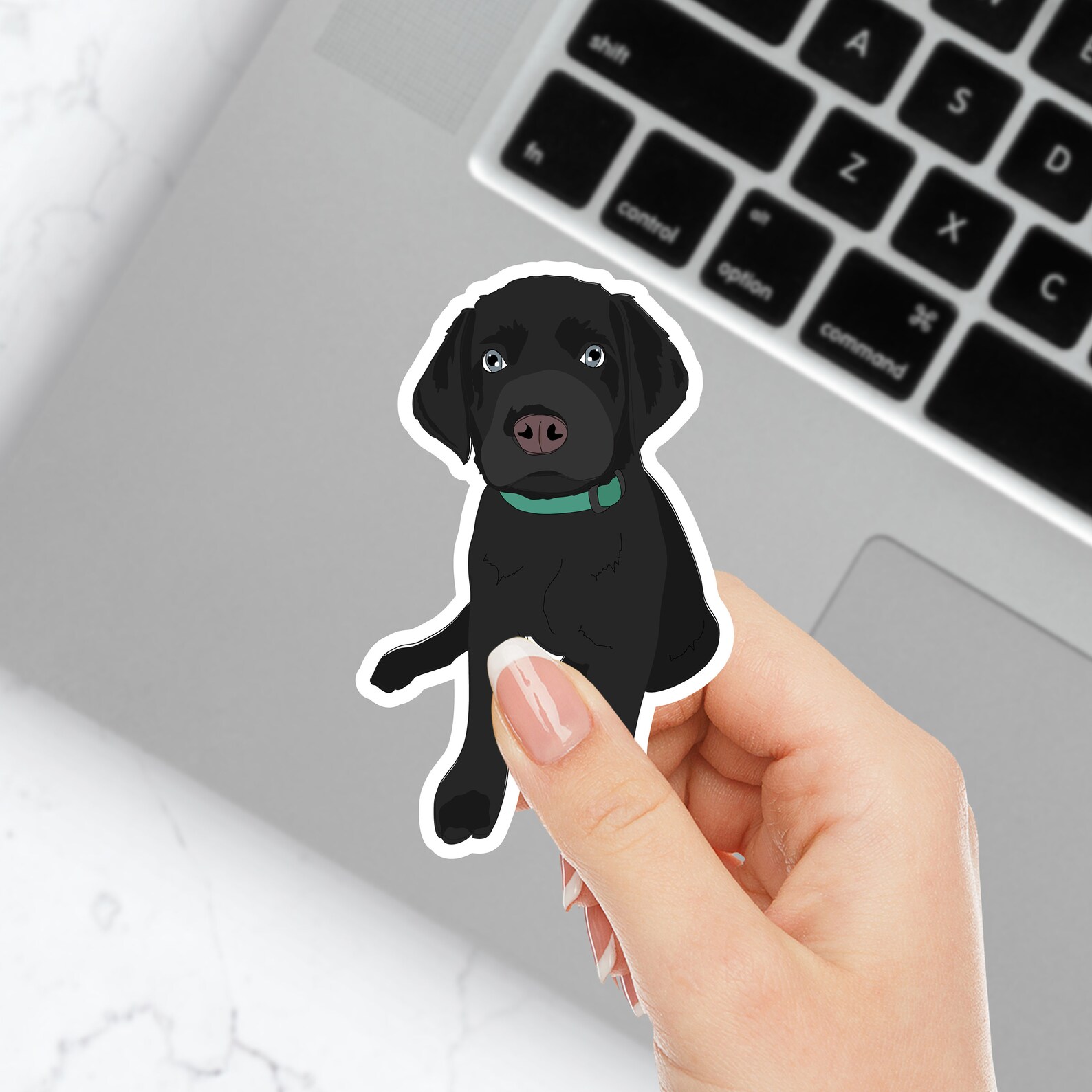 Black Labrador Sticker Black Lab Laptop Vinyl Decal - Etsy