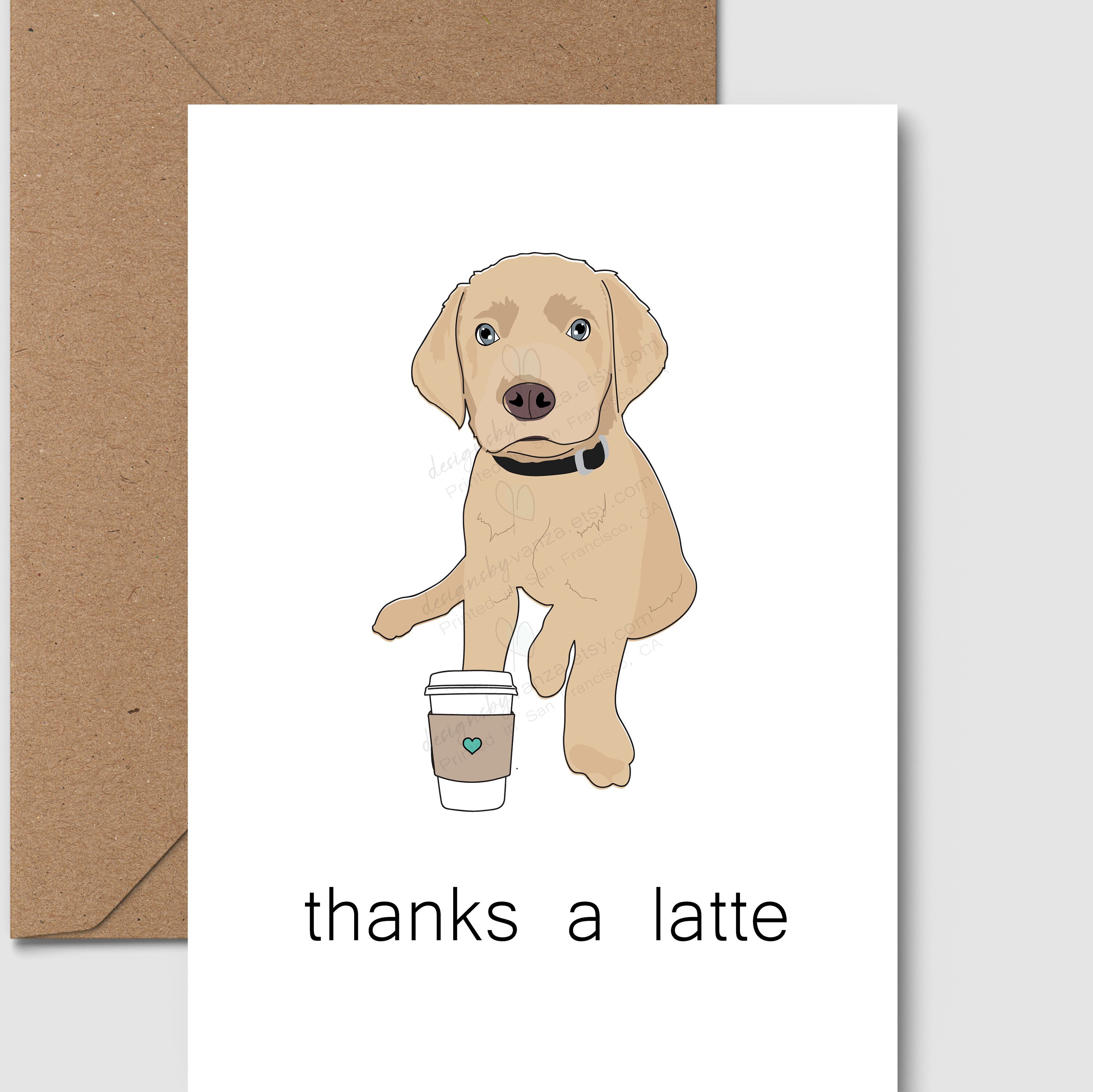 Chocolate Labrador Thank You Cards | Thanks Furry Much | Personalized ...