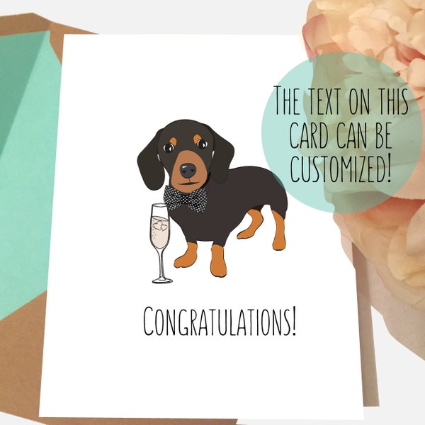 Dog Wedding Card - Etsy