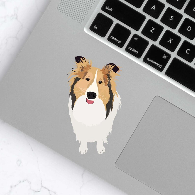 Sheltie Vinyl Sticker Rough Collie I Shetland Sheepdog - Etsy