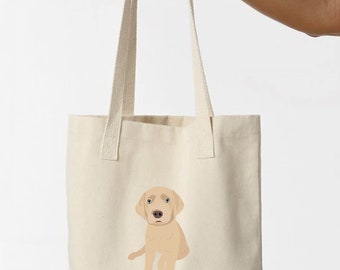 Golden Labrador Tote Bag Labrador Lovers Doggy Apples - Etsy