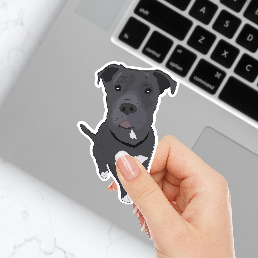Blue-nose Pitbull Sticker | American Staffordshire Terrier | Laptop ...