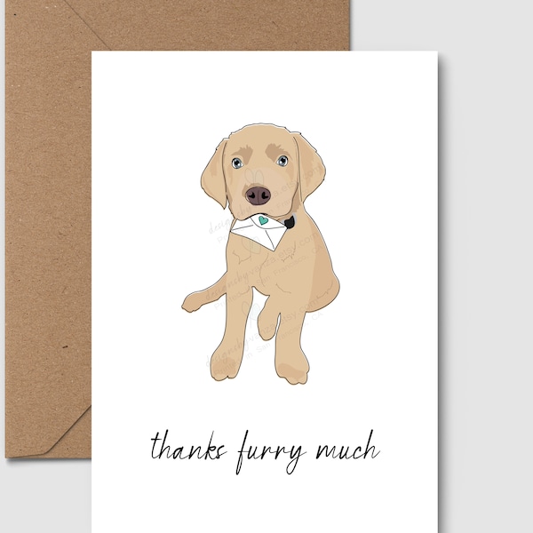 Labrador Thank You Cards - Etsy