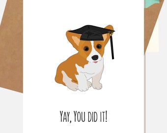 German Shepherd Dog Graduation Card Congrats 2021 Grad | Etsy