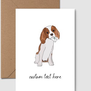 Cavalier King Charles Spaniel Thank You Card | Personalized Dog Cards ...