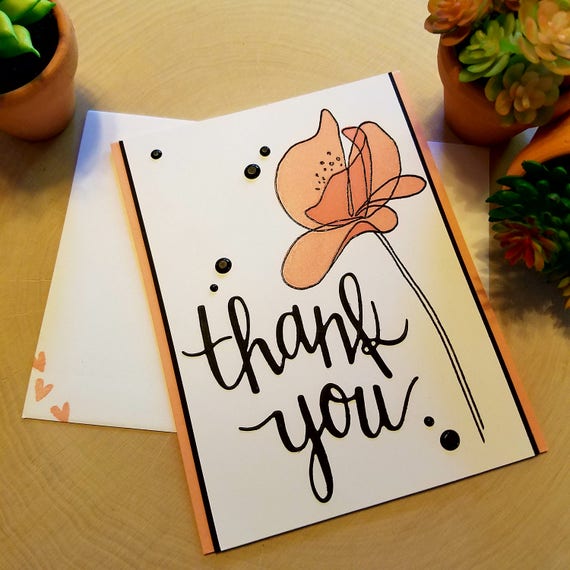 Flower Thank You Card
