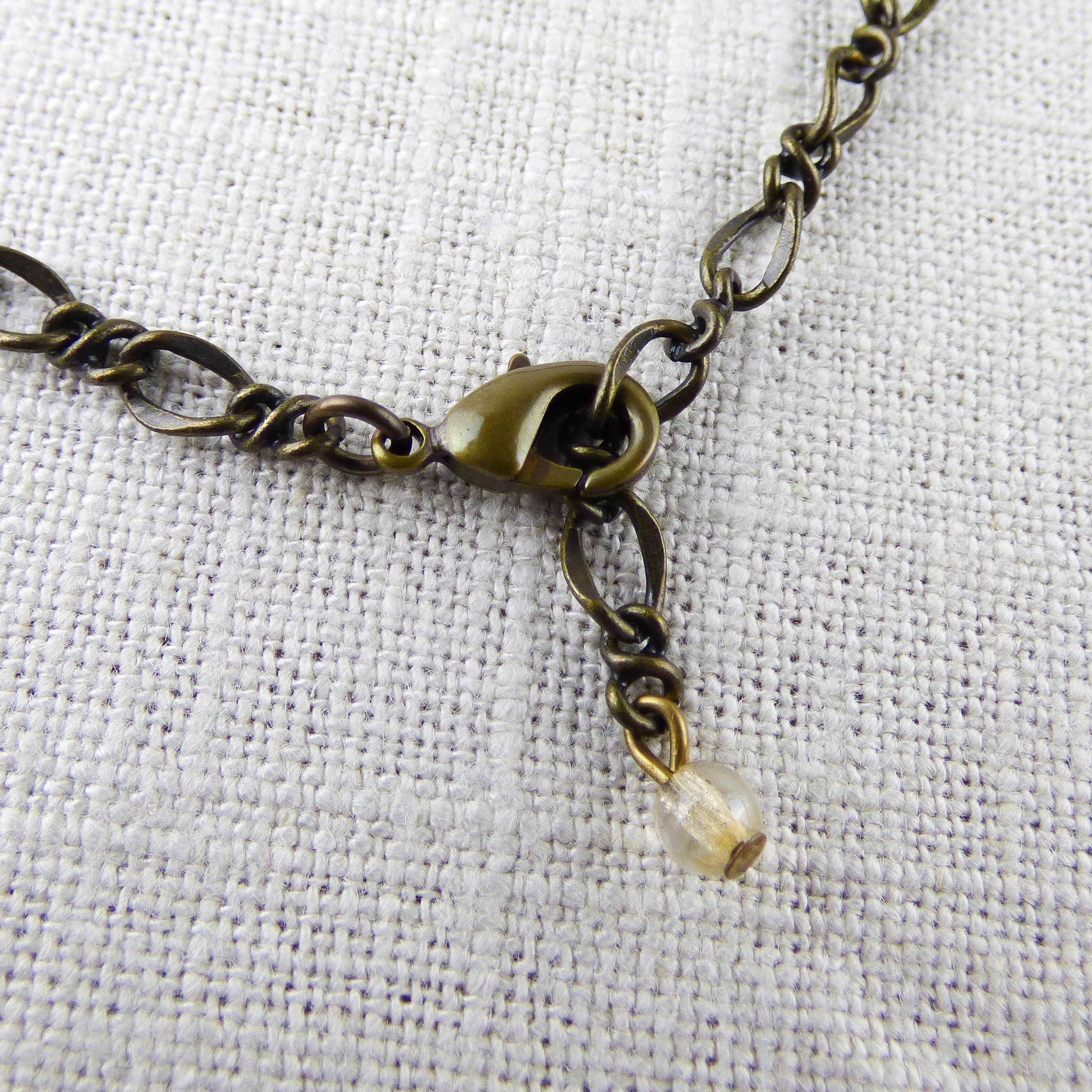 Two-strand Necklace With Amber Table Cut Beads - Medium Length ...