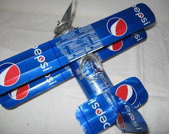7-up Zero Sugar Soda Can Airplane Handcrafted-wind Spinner-sun Catcher ...