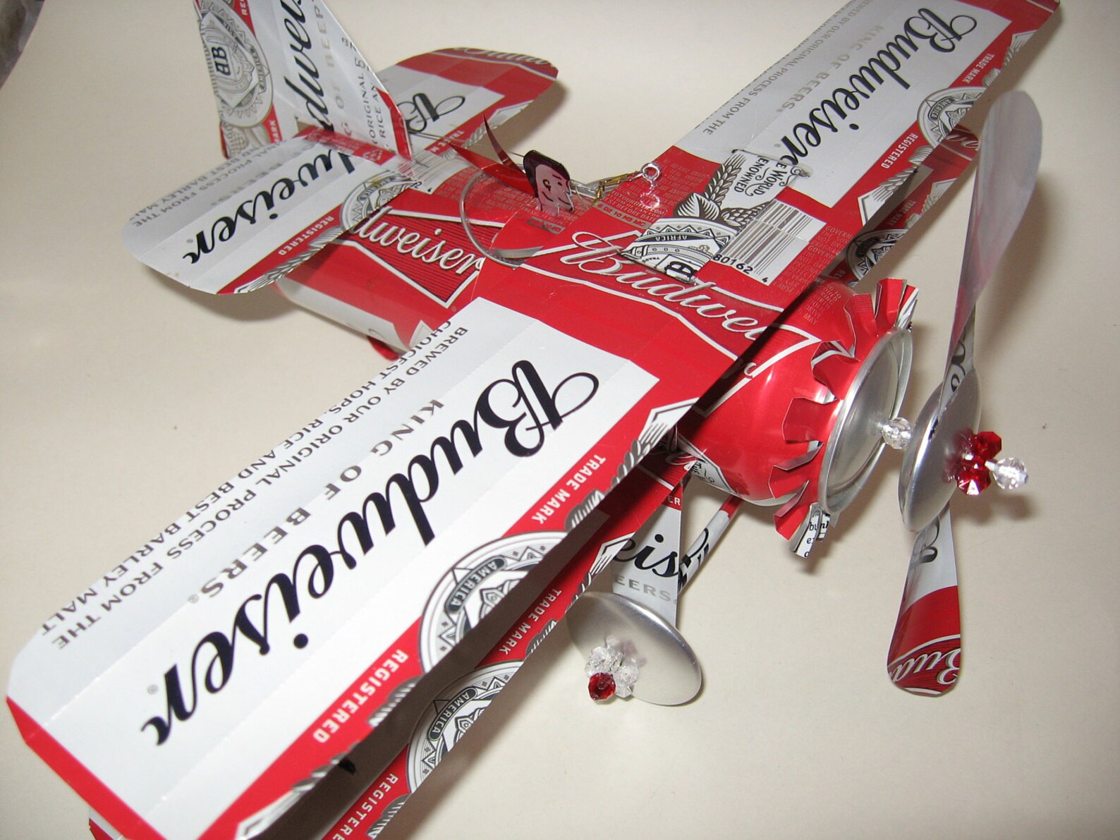 Beer Can Airplane Handcrafted-Wind Spinner Airplane Can | Etsy