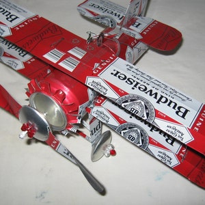 Beer Can Airplane - Handcrafted -wind Spinner- Airplane - Can Art - Etsy